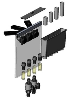 StealthBox w/ 3600GPH Triple H2Overflow Screens