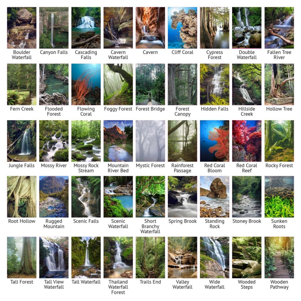 Reversible Background for Custom Aquariums