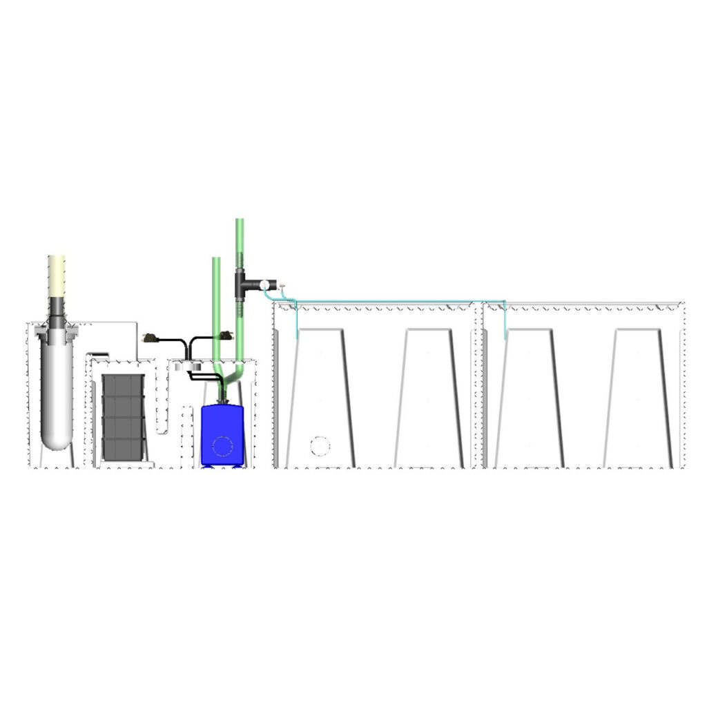 1200GPH Low Profile 65 Aquarium Sump Package - Custom Aquariums